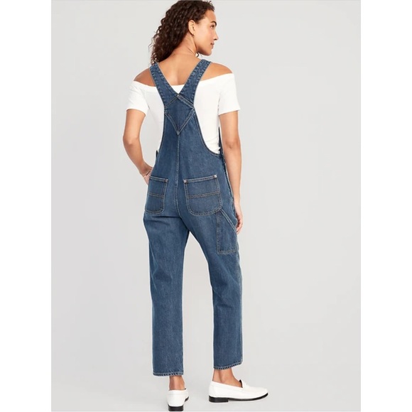 Old Navy | Jeans | Nwt Old Navy Slouchy Straight Jean Overalls | Poshmark